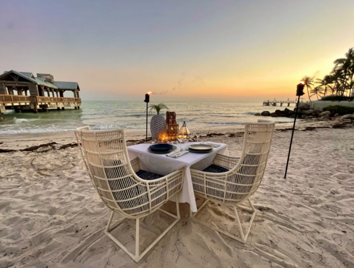A beachy ambiance and waterfront views make the perfect mixture for a ...