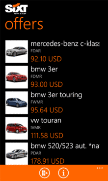 Sixt launches new Windows Phone car rental app | News | Breaking Travel ...