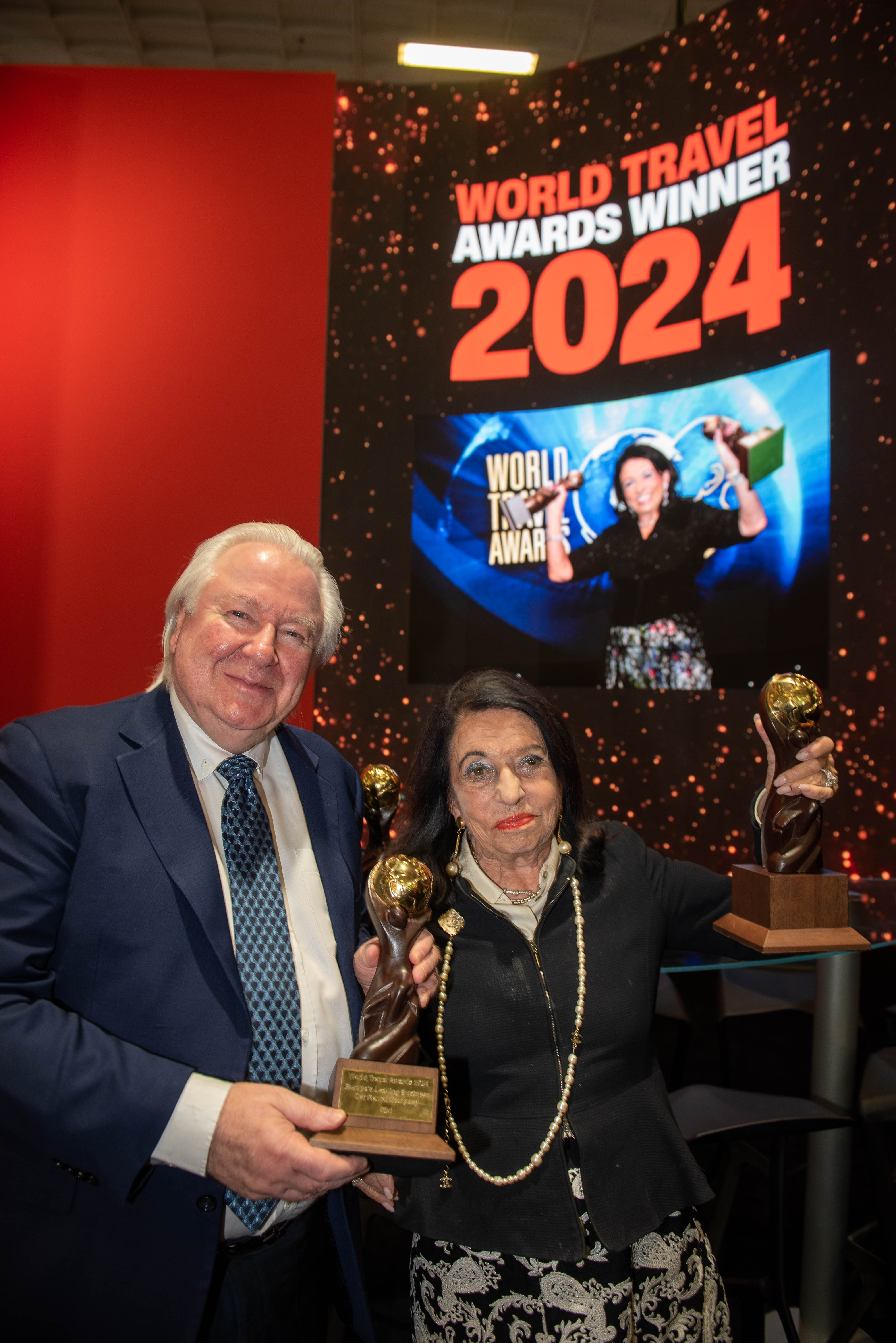 The World Travel Awards celebrated with winners at ITB berlin today ...